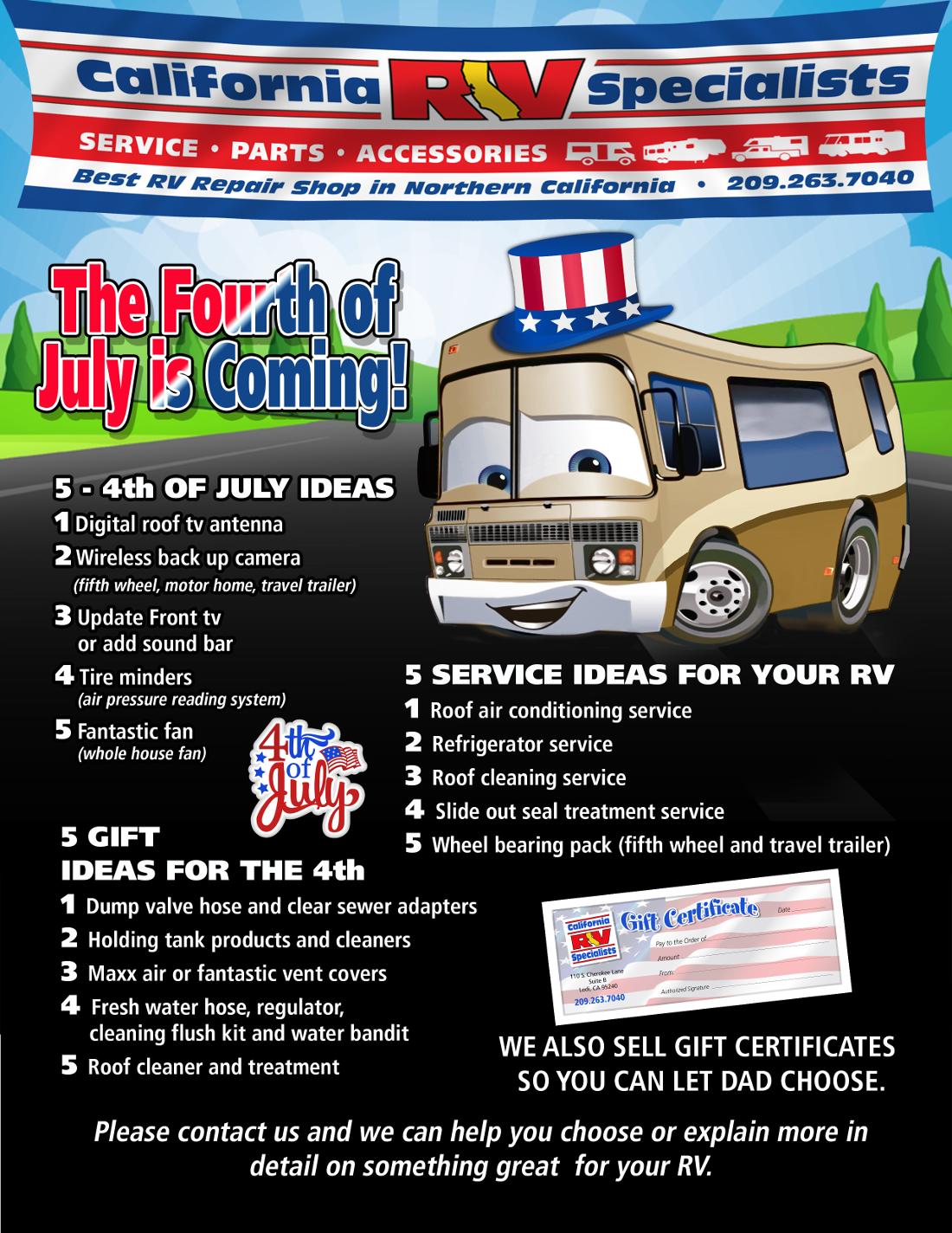 California RV Specialists | RV Service and Repair Lodi, CA