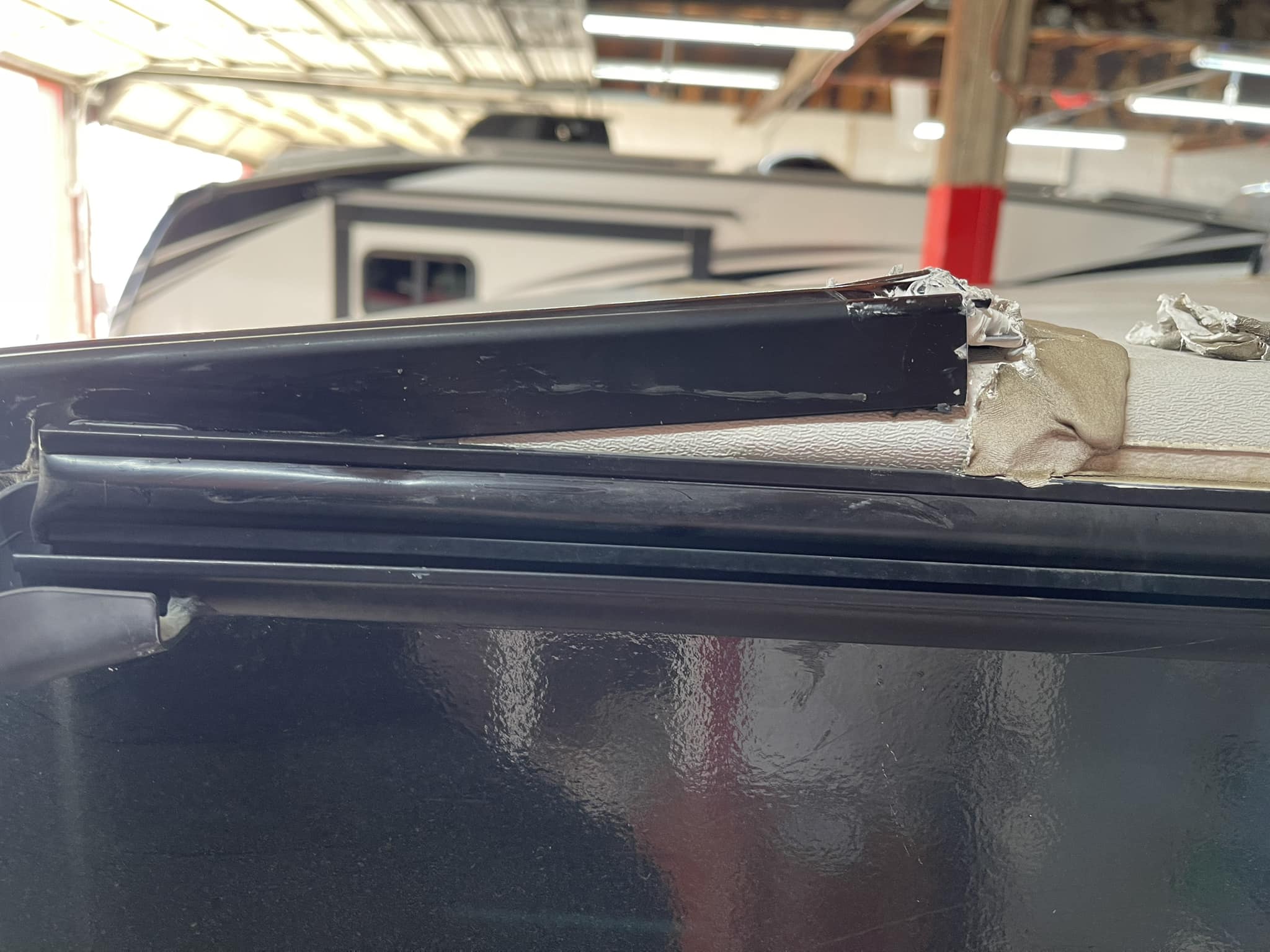 Prepping the RV roof for resealing - California RV Specialists