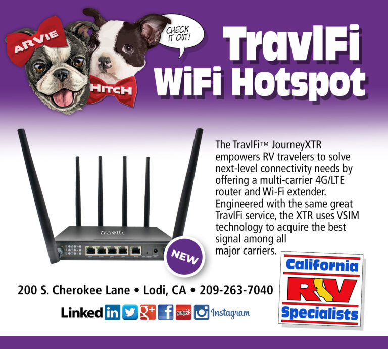 Stay Connected On The Road With RV Wifi Hotspot Or Router - California ...