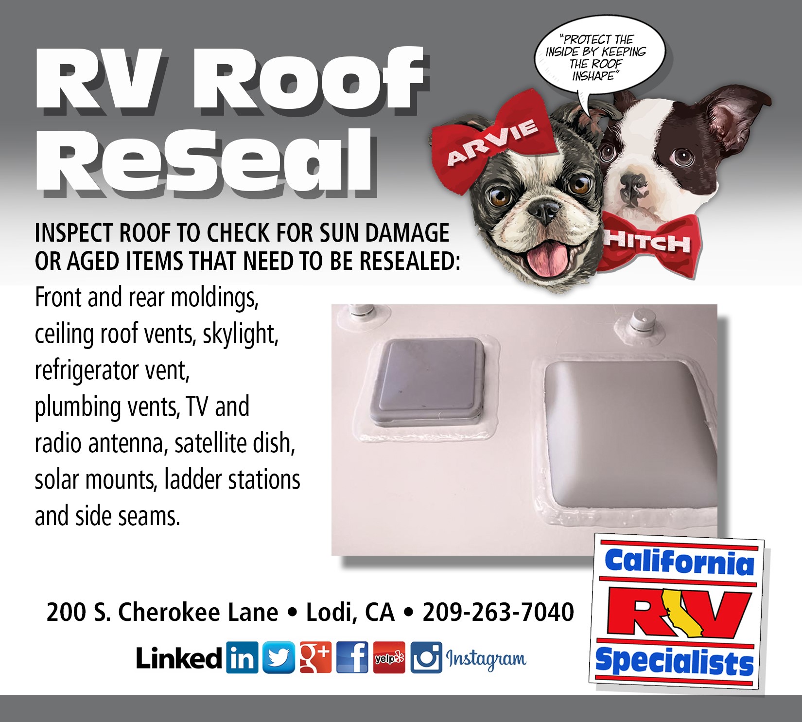 RV Roof Reseal - California RV Specialists