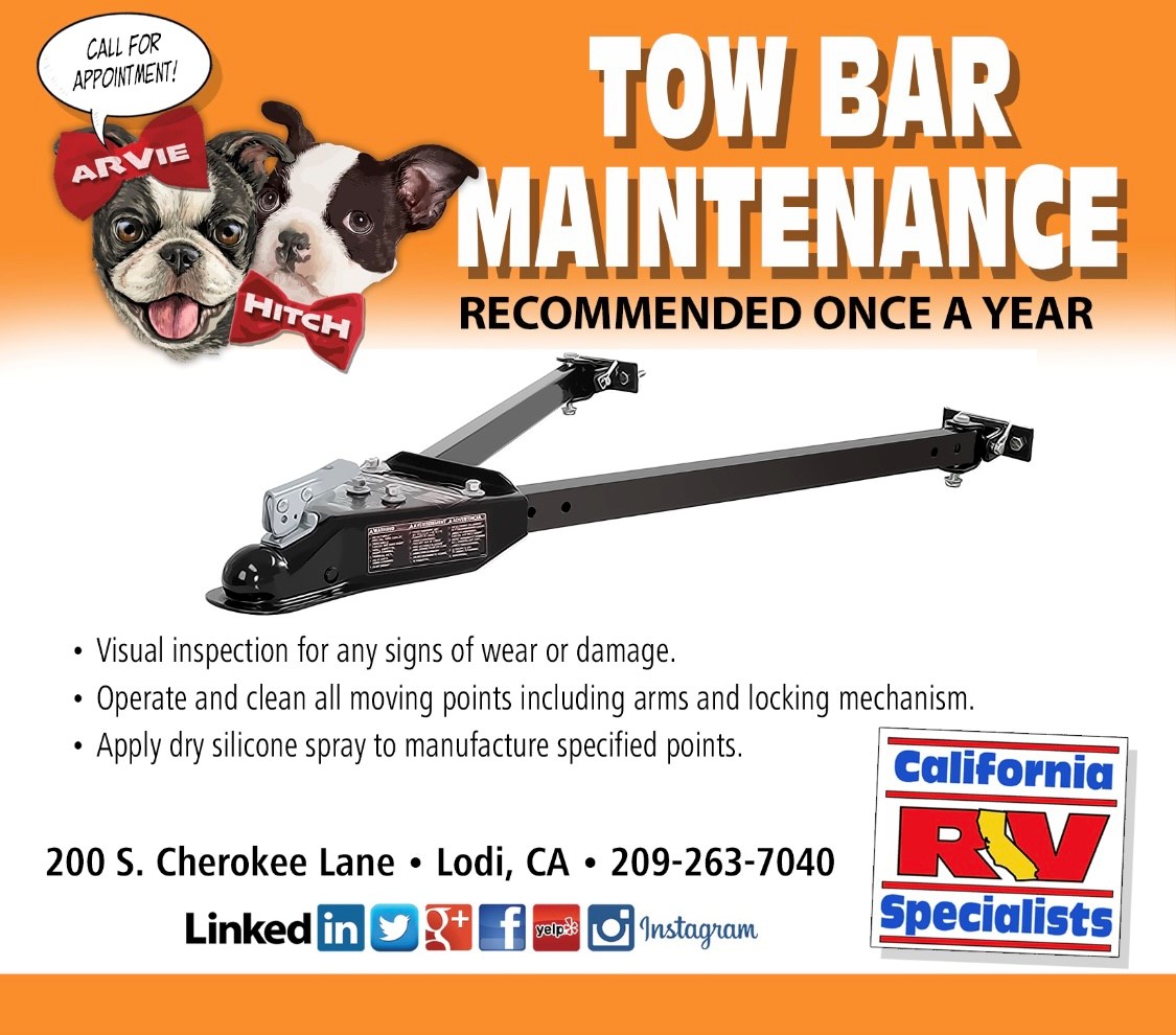 RV Tow Bar Maintenance - California RV Specialists