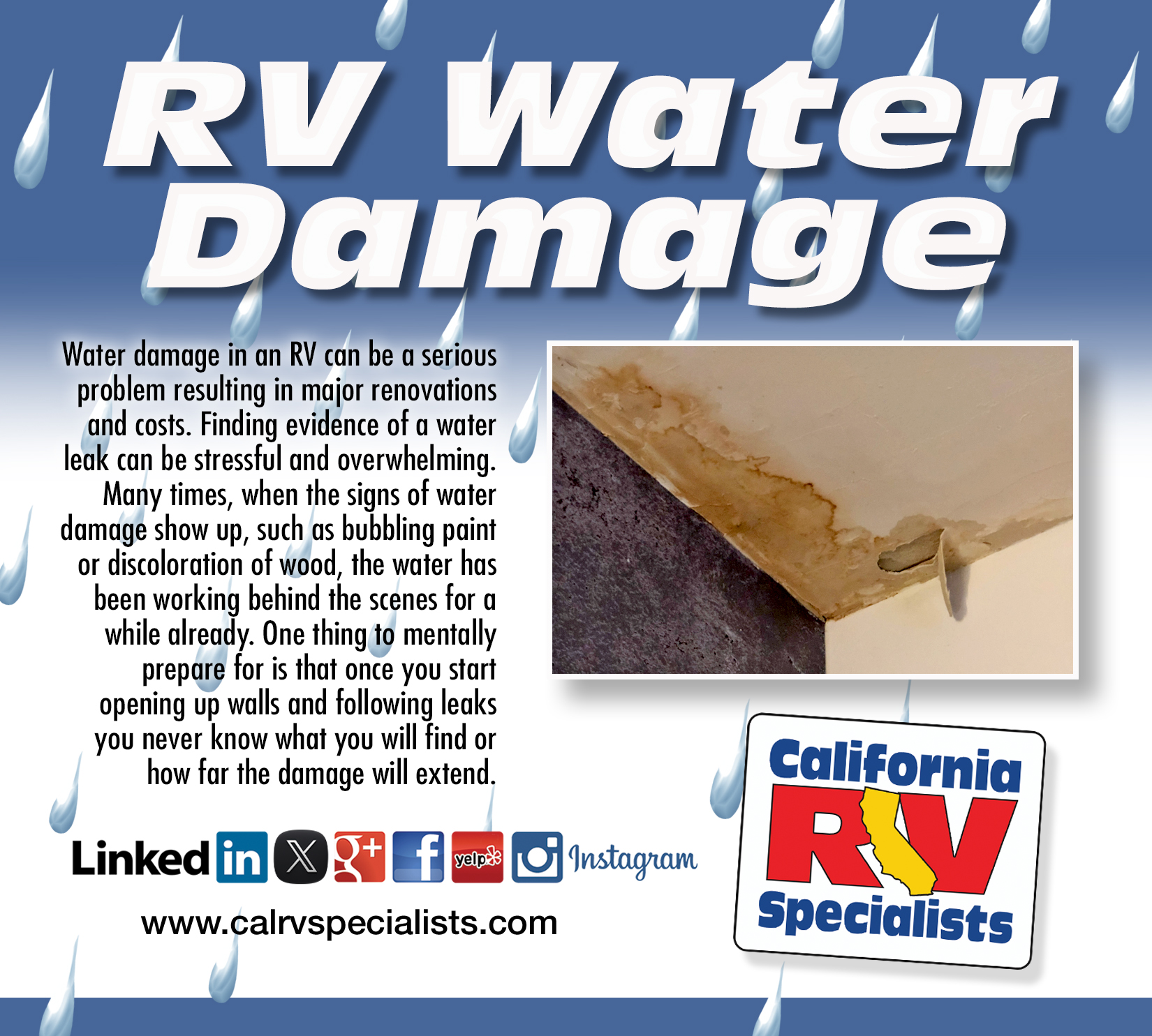 RV Water Damage Repair & Leak Inspection – Lodi, CA
